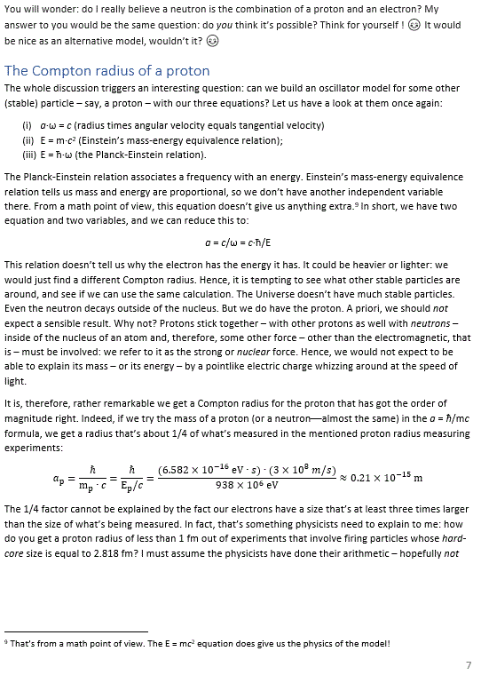 The oscillator model, excited states, and electron-photon interactions ...